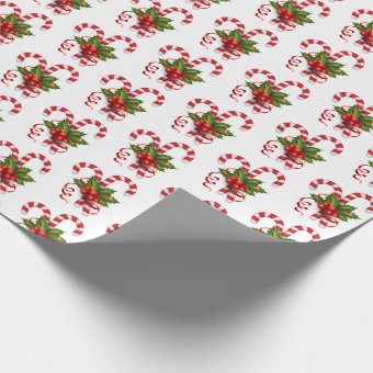 Christmas Wrapping Paper-Candy Canes Wrapping Paper | Zazzle