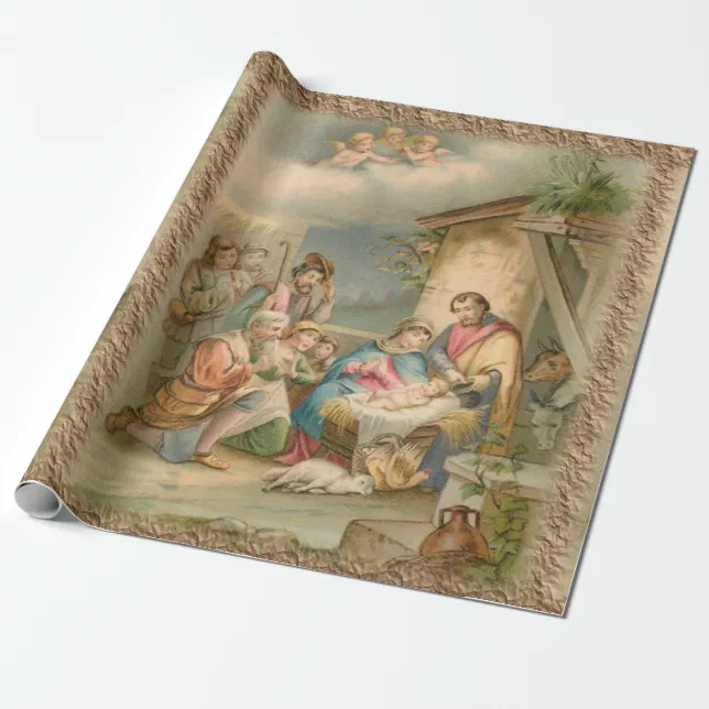 Christmas Wrapping Paper Jesus | Zazzle