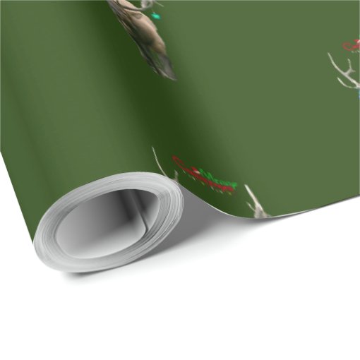 Christmas Wrapping Paper of elk | Zazzle