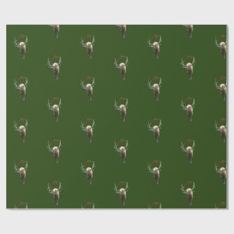 Christmas Wrapping Paper of elk | Zazzle