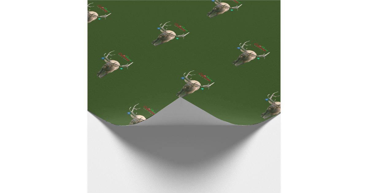 Christmas Wrapping Paper of elk | Zazzle