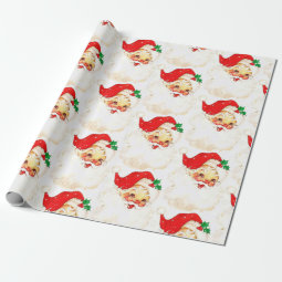 Christmas Wrapping Paper Santa | Zazzle