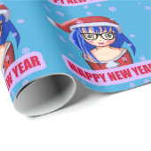 Christmas Wrapping Paper Santa Claus, anime | Zazzle