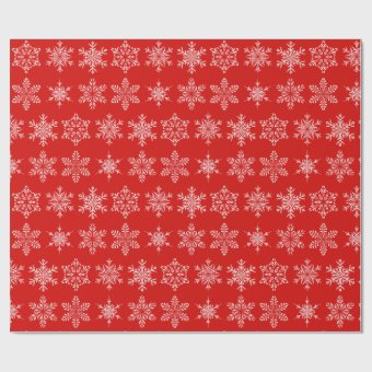 Christmas Wrapping Paper-Snowflakes Wrapping Paper | Zazzle