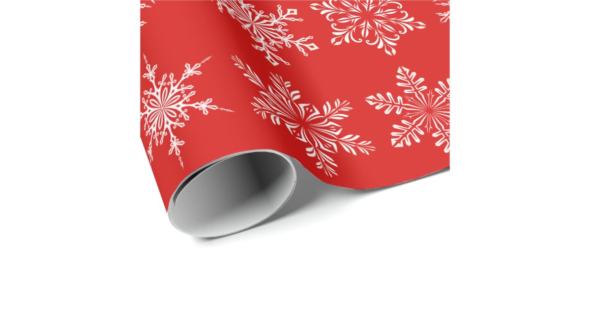 Christmas Wrapping Paper-Snowflakes Wrapping Paper | Zazzle