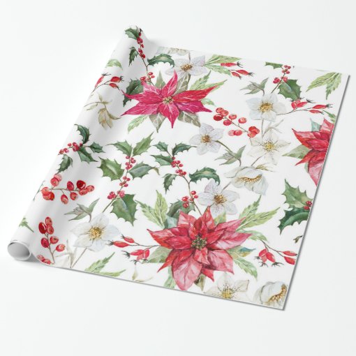 Christmas wrapping papper (White) Wrapping Paper | Zazzle