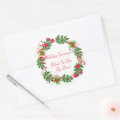 Christmas Wreath Labels | Zazzle