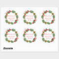 Christmas Wreath Labels | Zazzle