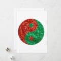 christmas yin yang holiday card | Zazzle