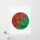 christmas yin yang holiday card | Zazzle