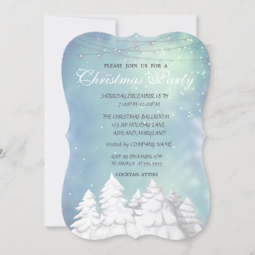 ChristmasTree, Corporate Christmas Party Invitation | Zazzle