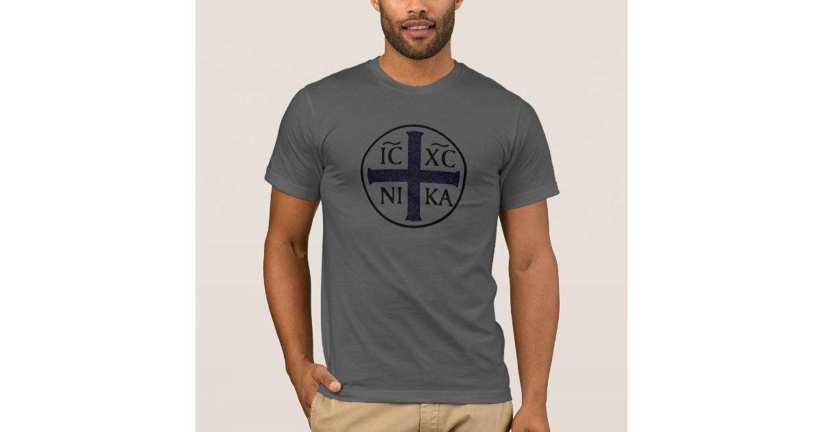 Christogram ICXC NIKA Jesus Conquers T-Shirt | Zazzle