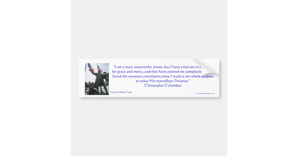 Christopher Columbus Bumper Sticker | Zazzle