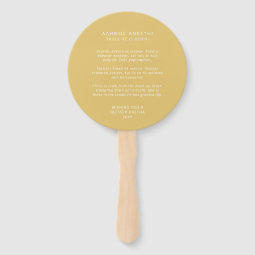Christos Anesti Greek Orthodox Easter yellow Hand Fan | Zazzle
