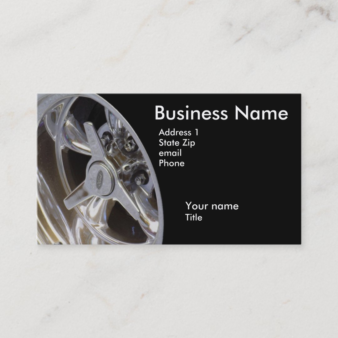 Chrome Business Card | Zazzle