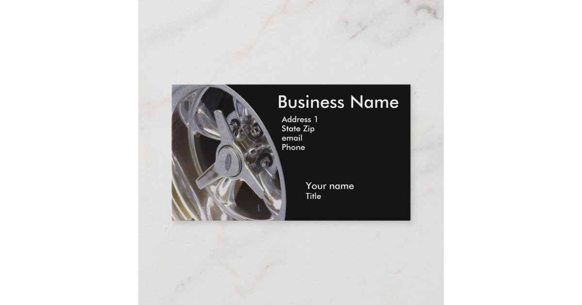 Chrome Business Card | Zazzle