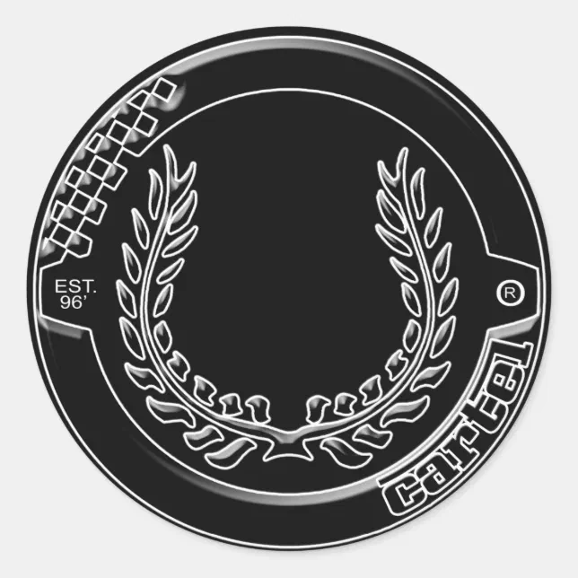Chrome Cartel Logo sticker | Zazzle
