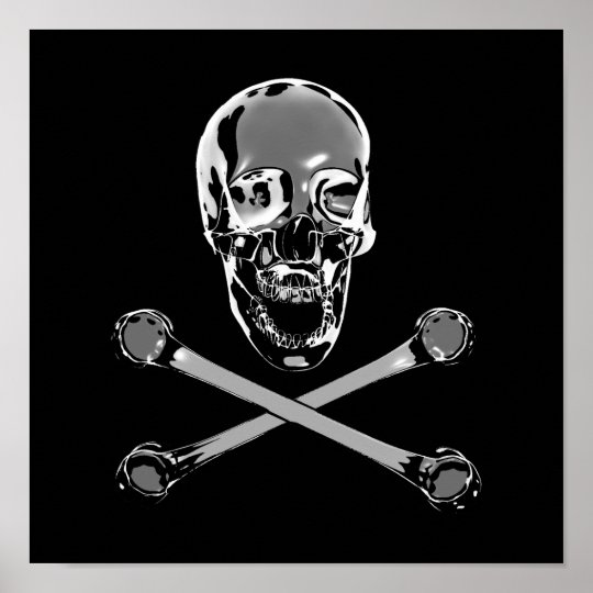 John Rackham (Calico Jack) Pirate Flag Jolly Roger Poster | Zazzle.com