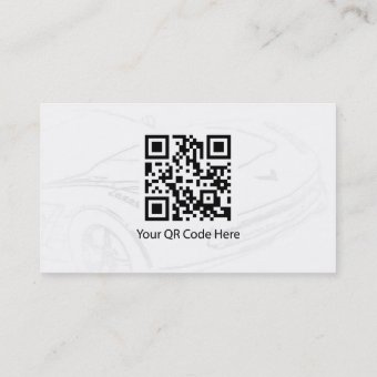 Chrome Outline Corvette Business cards | Zazzle