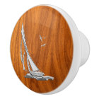 Nautical Marine Ship Boat Anchor and Line Roping Ceramic Knob | Zazzle.com