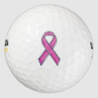 Pink Ribbon for Breast Cancer Awareness Golf Balls | Zazzle.com