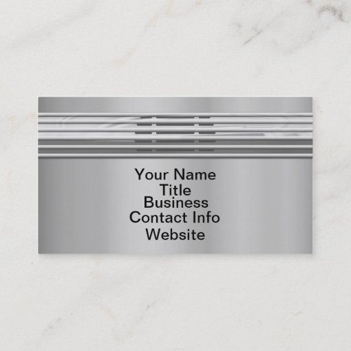 Chrome Vintage Radio Business Card | Zazzle