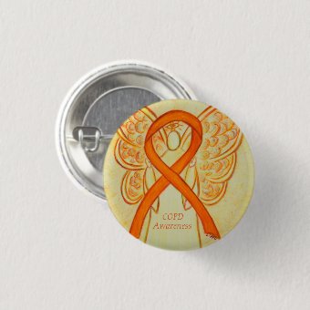 Chronic Obstructive Pulmonary Disease Ribbon Pin | Zazzle
