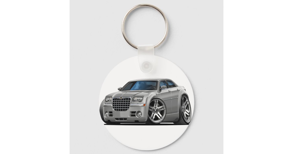 Chrysler 300 Silver Car Keychain | Zazzle