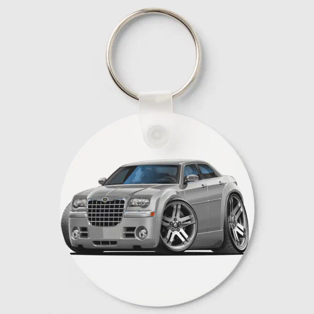 Chrysler 300 Silver Car Keychain | Zazzle