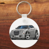 Chrysler 300 Silver Car Keychain | Zazzle