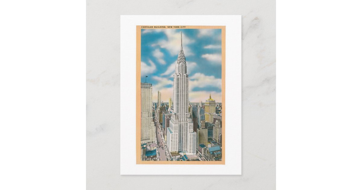 Chrysler Building, New York City Postcard | Zazzle