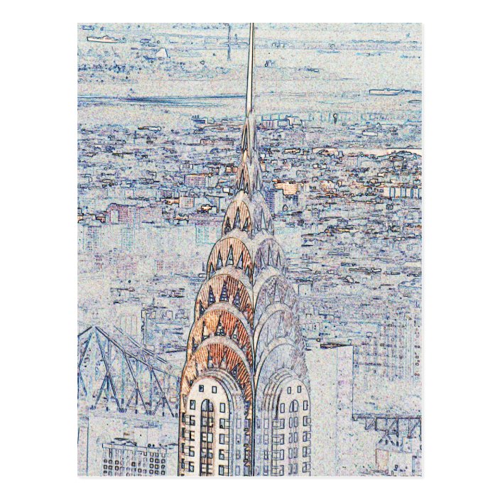 Chrysler Building Postcard | Zazzle.com