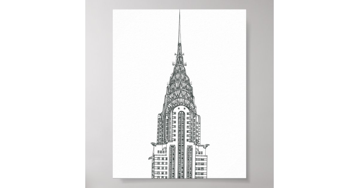 Chrysler building poster | Zazzle