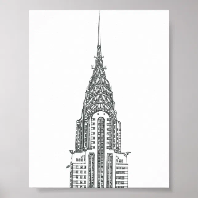 Chrysler building poster | Zazzle