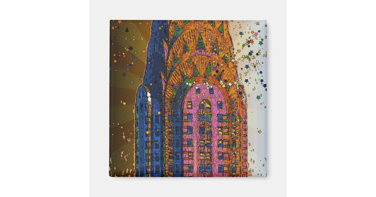 Chrysler Building Top Closeup #1 Magnet | Zazzle