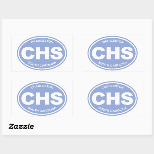 CHS (Charleston SC) Rectangular Sticker | Zazzle