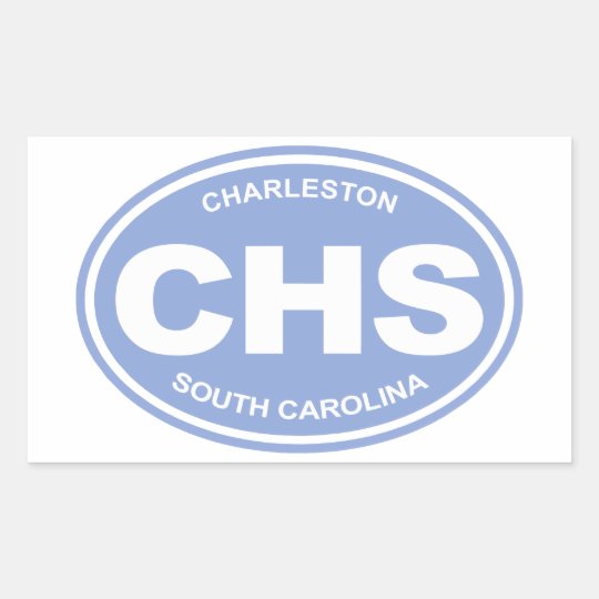 CHS (Charleston SC) Rectangular Sticker | Zazzle.com