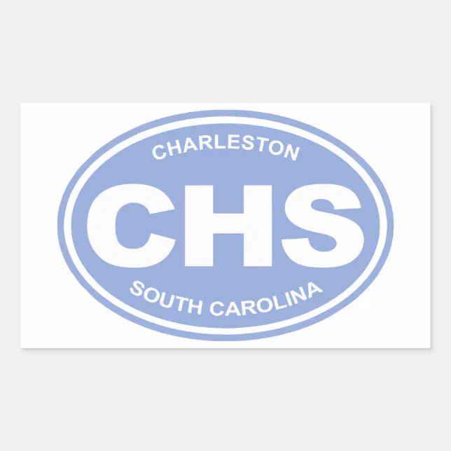 CHS (Charleston SC) Rectangular Sticker | Zazzle