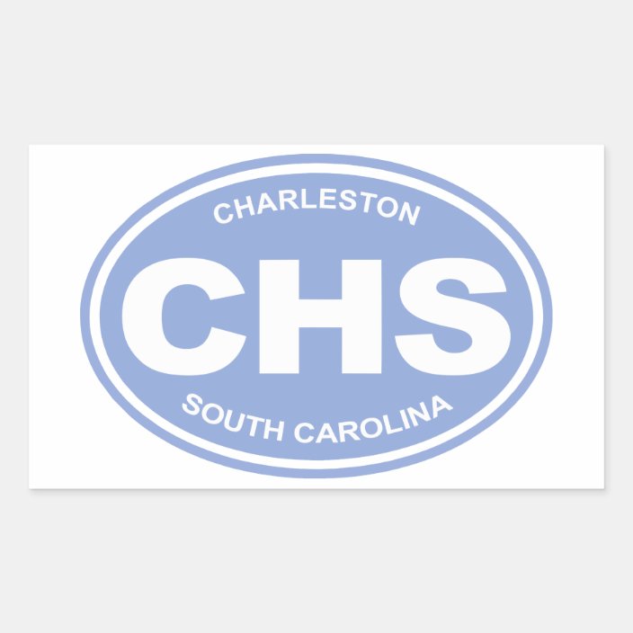 CHS (Charleston SC) Rectangular Sticker | Zazzle.com