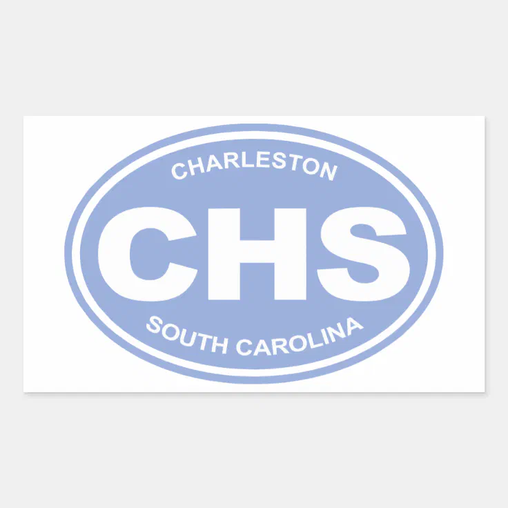 CHS (Charleston SC) Rectangular Sticker | Zazzle