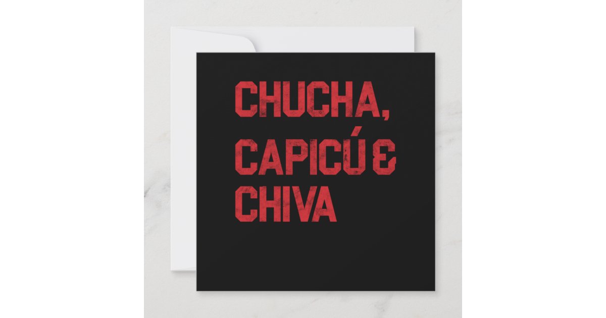 Chucha Capicue Chiva Domino Dominoes Gift Invitation | Zazzle