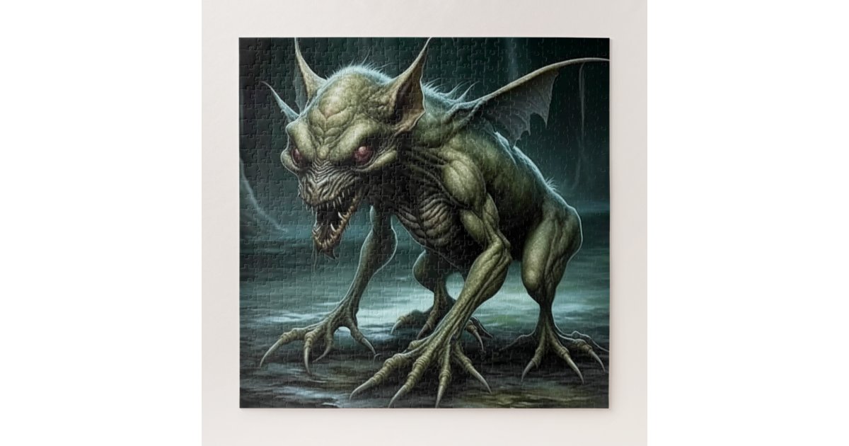 Chupacabra - Cryptid Monsters or Animals Jigsaw Puzzle | Zazzle