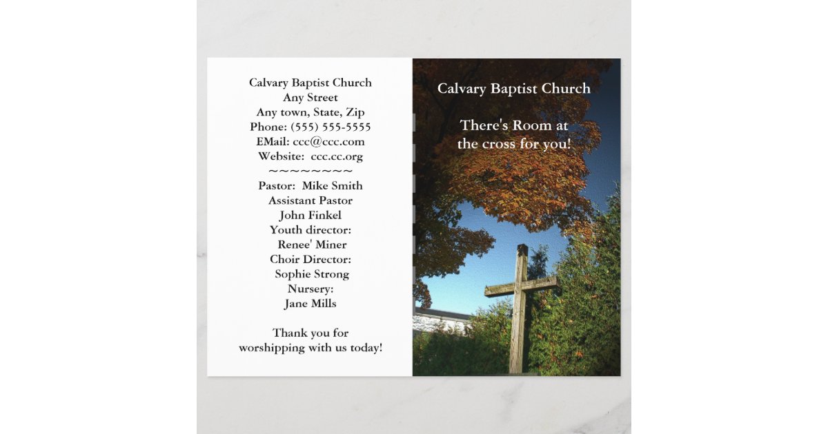 Church Bulletin, Customize | Zazzle
