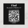 Church Business QR code Professional Promotional Square Business Card ...