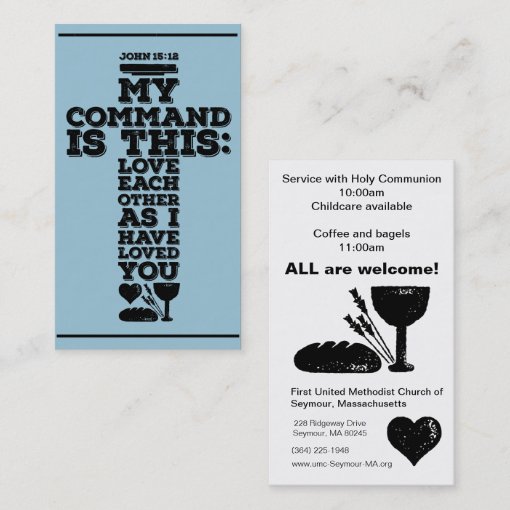 Church calling card, church advertisements idea | Zazzle