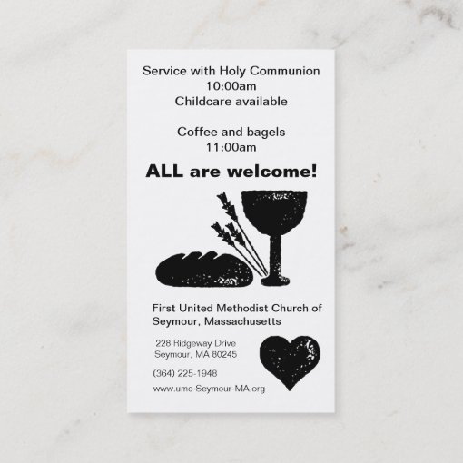 Church calling card, church advertisements idea | Zazzle