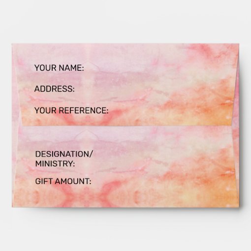 Church Charity Donations Offering Collections Cash Envelope | Zazzle
