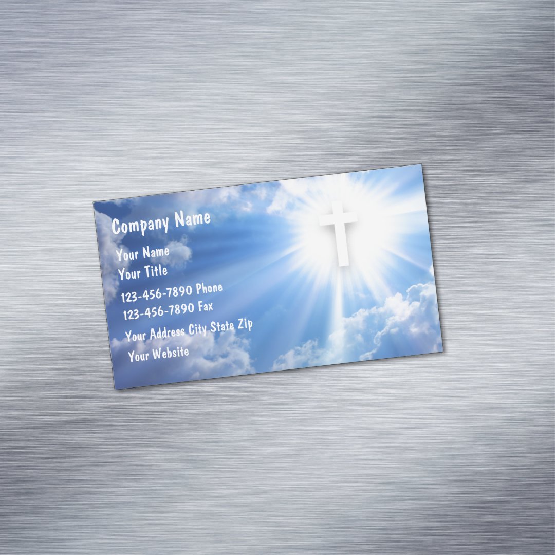 Church Christian Magnetic Business Cards | Zazzle