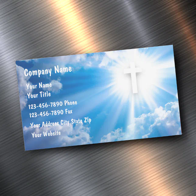 Church Christian Magnetic Business Cards | Zazzle