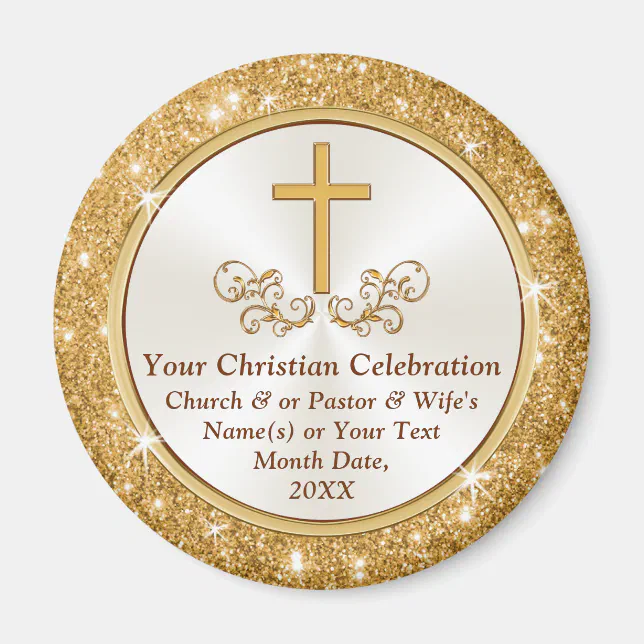 CHURCH GIVEAWAYS Personalized, Church Party Favors Magnet | Zazzle
